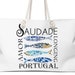 Portuguese Saudade Weekender Bag, Portugal Overnight Bag, Portuguese ...