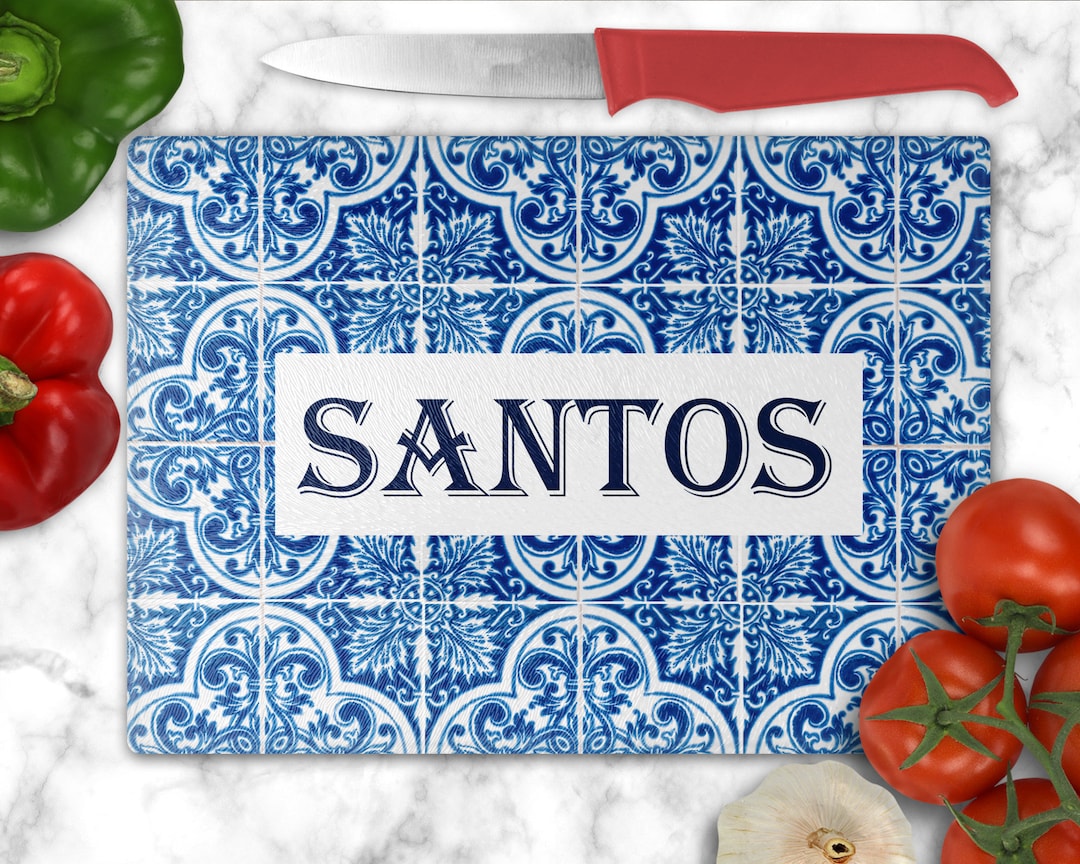 Personalized Glass Cutting Board, Portuguese Kitchen Decor ...