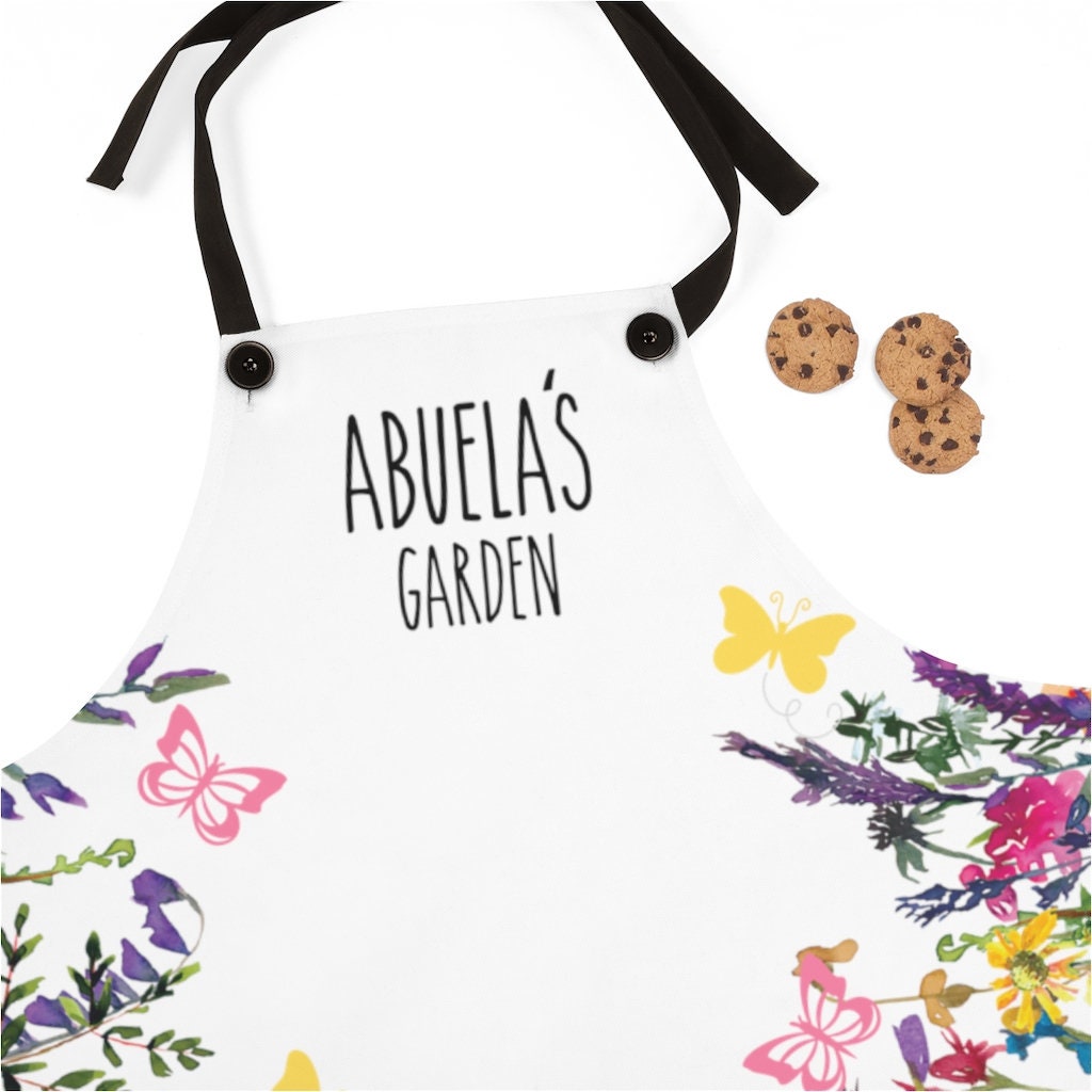 Personalized Abuela apron Spanish Grandma apron Floral | Etsy