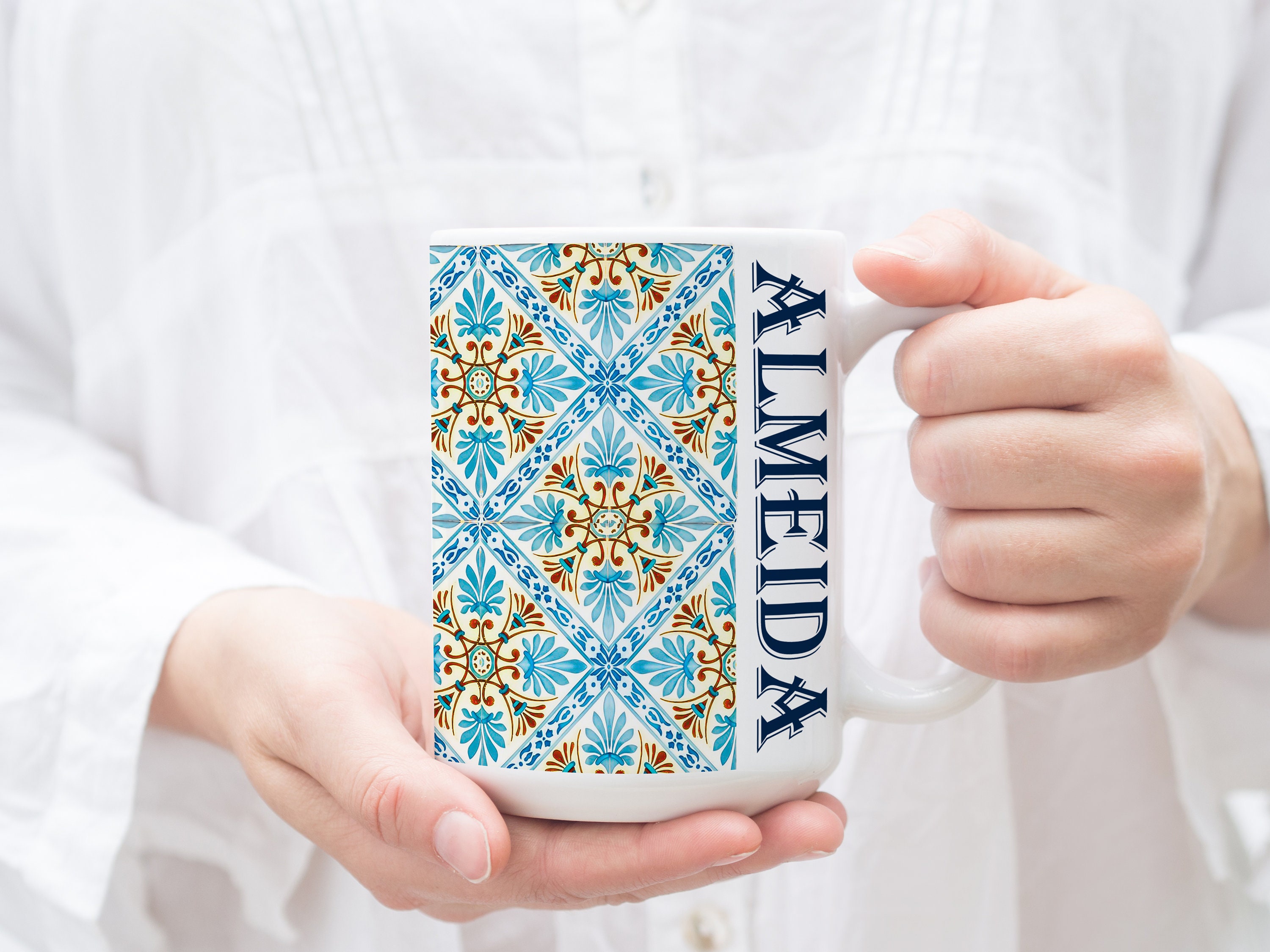 Personalized Portuguese Azulejo Mug Portugal Gifts - Etsy