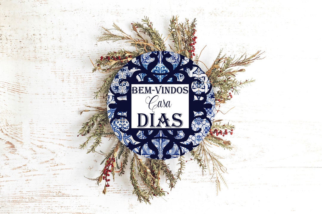 Custom Family Name Wood Sign, Portuguese Welcome Sign,portugal Gifts ...