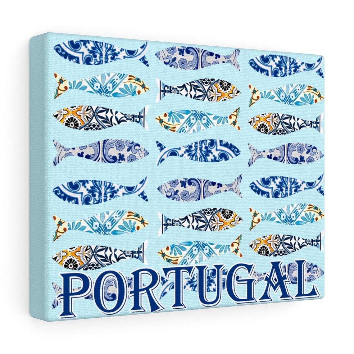 Portugal Sardine Canvas Sign, Portuguese Home Decor, Portugal Gifts ...