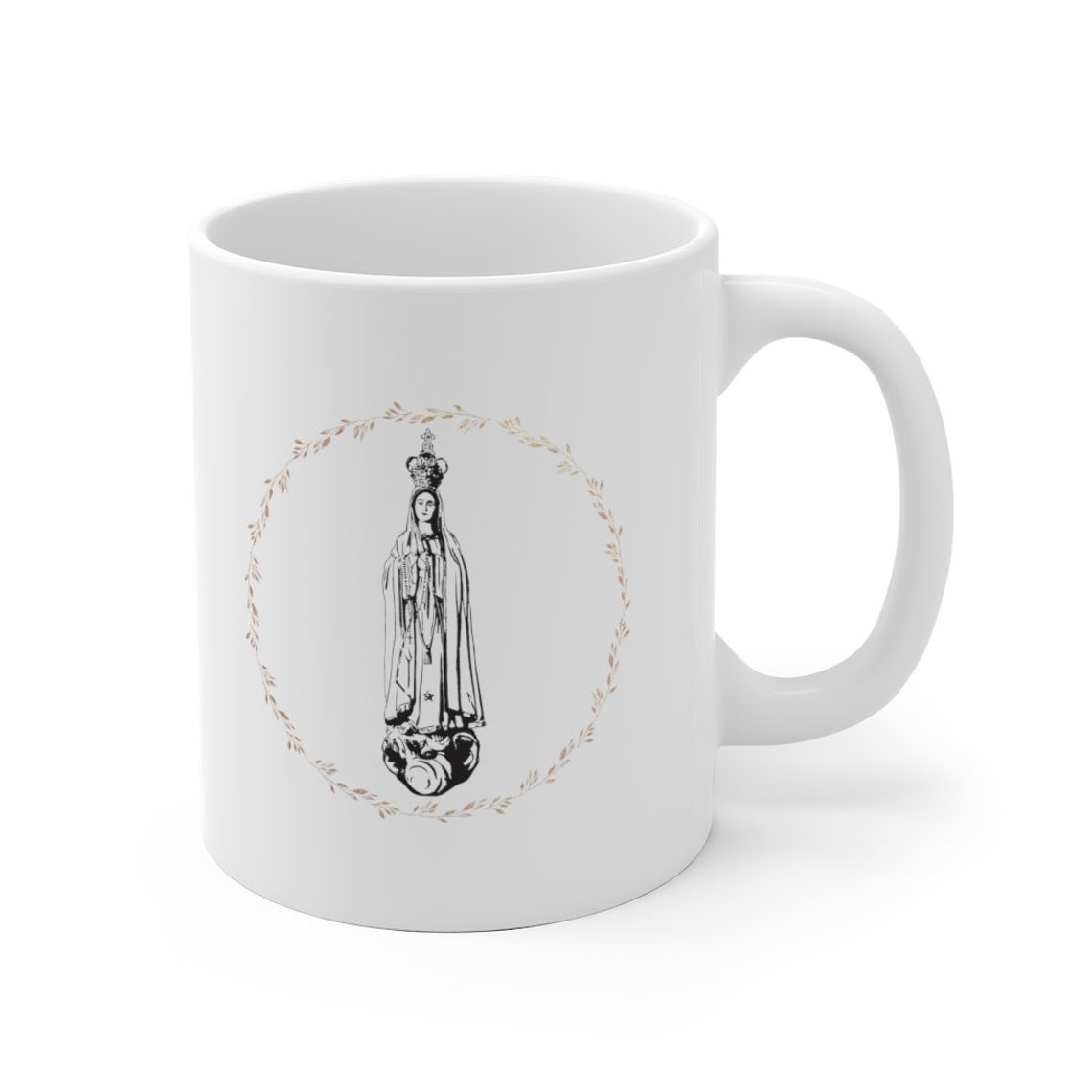 Our Lady of Fatima Mug, Religious Gift, Blessed Mary, Christian ...