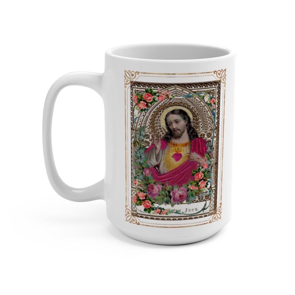 Jesus Sacred Heart Mug Religious Gifts Catholic Mug | Etsy