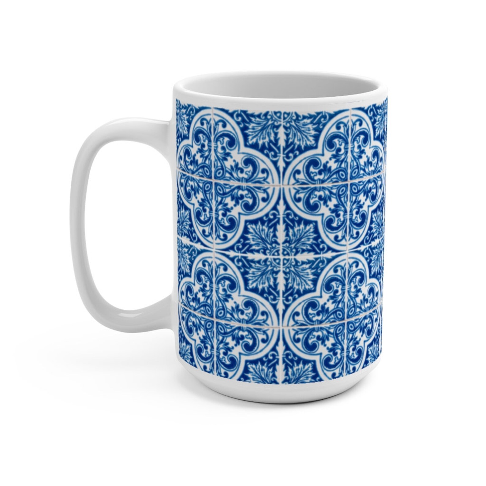 Custom Portuguese Azulejo Mug Portugal Gifts Mediterranean | Etsy