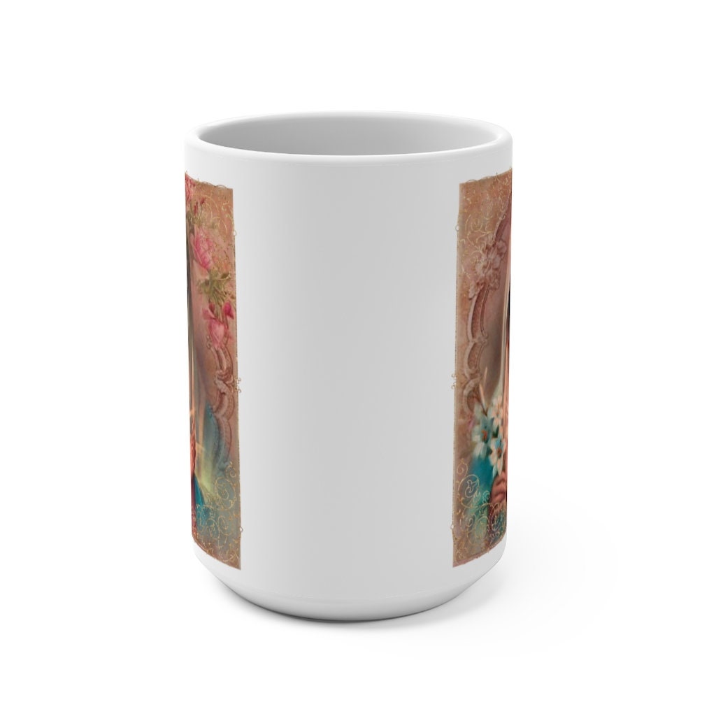 Retro Distressed Virgin Mary Mug, Religious Gifts, Catholic Mugs, Mary ...