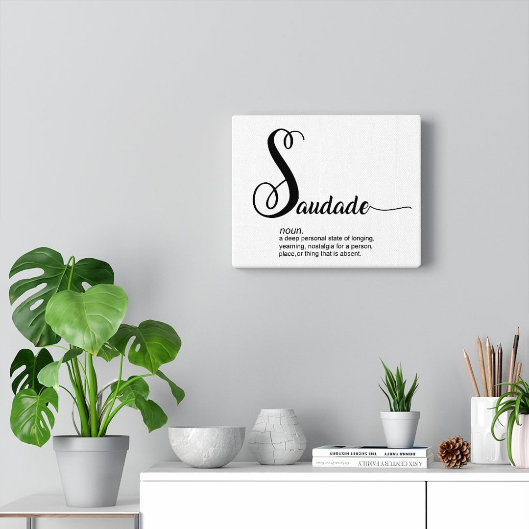 Portugal Saudade Canvas Sign, Portuguese Home Decor, Portugal Gifts ...
