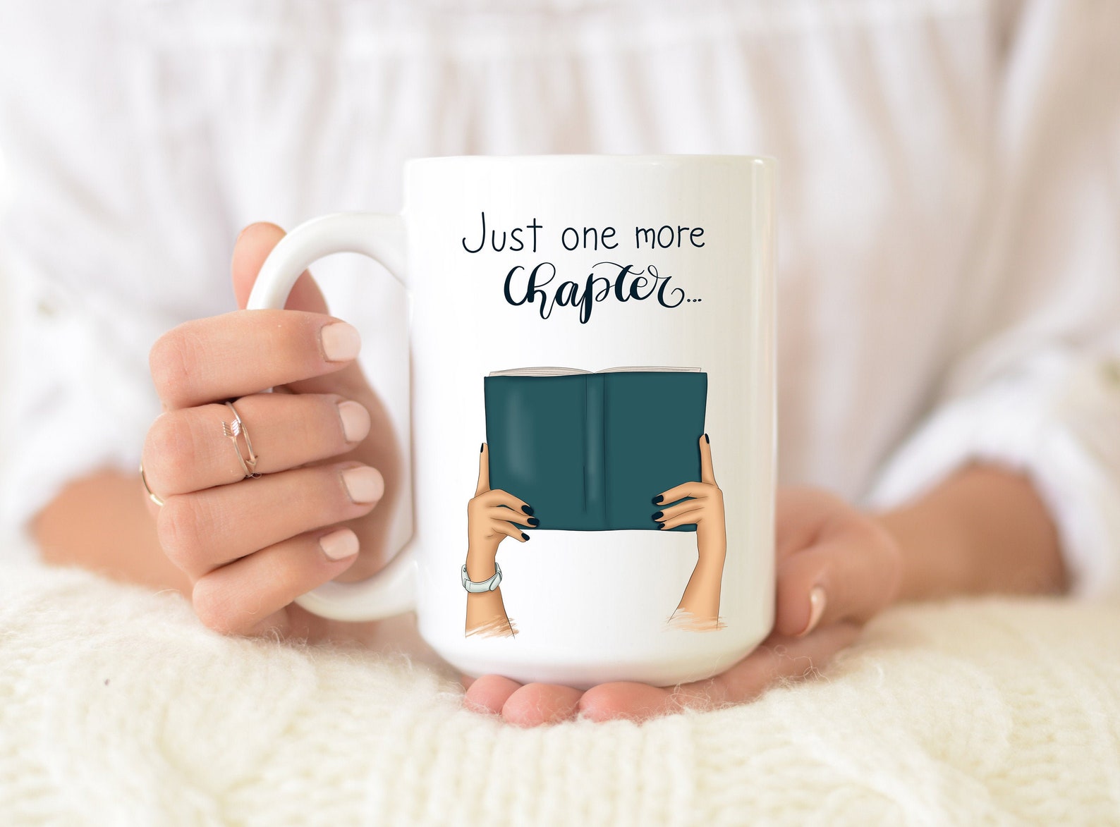 Just One More Chapter Mug, Bookworm Coffee Cup, Gifts for the Reader ...