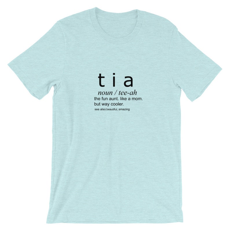 Portuguese Tia T-Shirt Womens TShirt Gift for Tia Aunt | Etsy