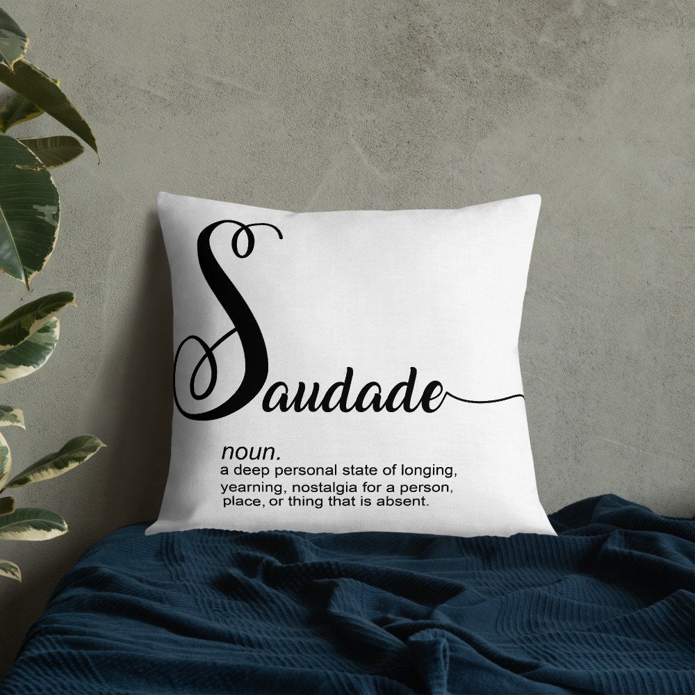 Portugal Saudade Pillow Portuguese Love Pillow Portugal | Etsy