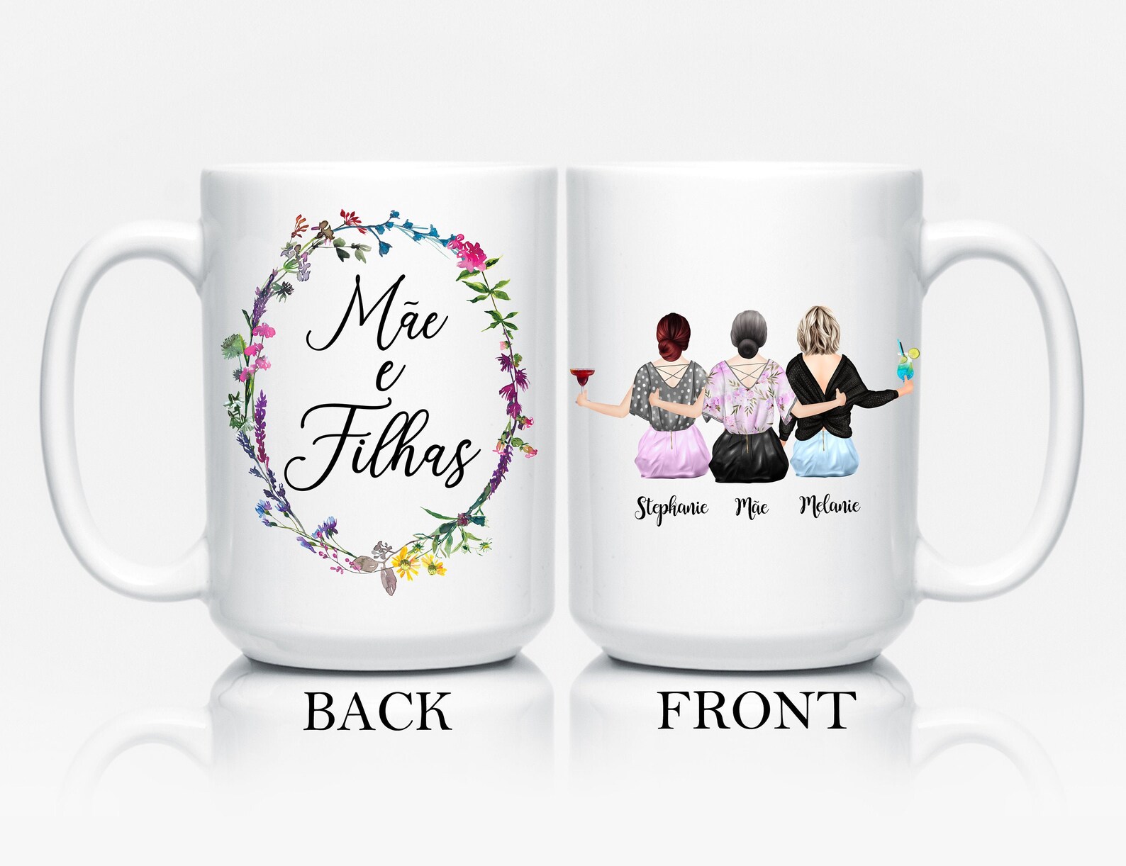 Mom and Daughter Mug Valentines Gift Mom Mothers Day gift | Etsy