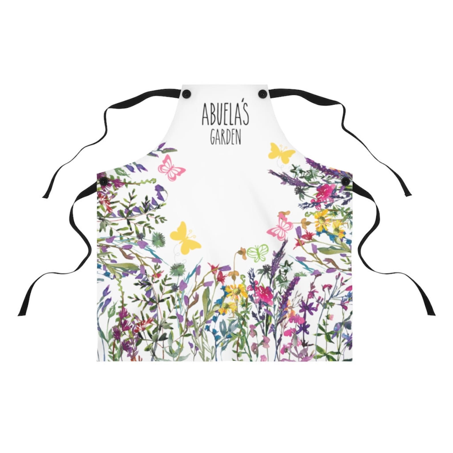 Personalized Abuela apron Spanish Grandma apron Floral | Etsy