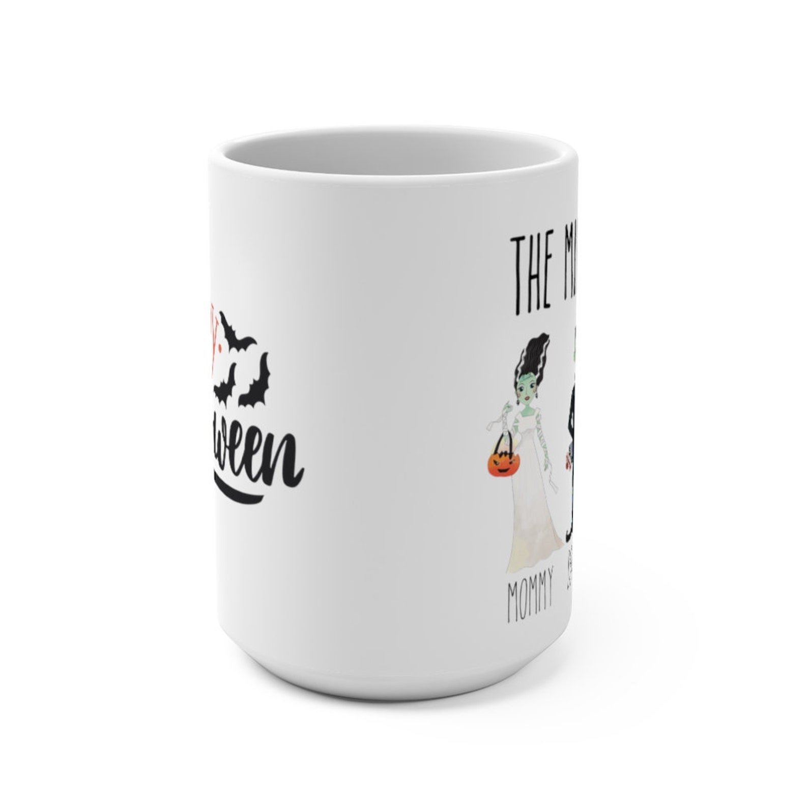 Personalized Family Halloween Mug, Custom Character Mug, Funny ...