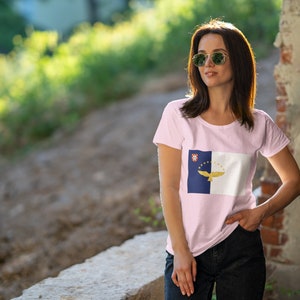 Azores Flag Womens Tshirt, Portuguese Fashion, Portugal Gifts, Jersey ...