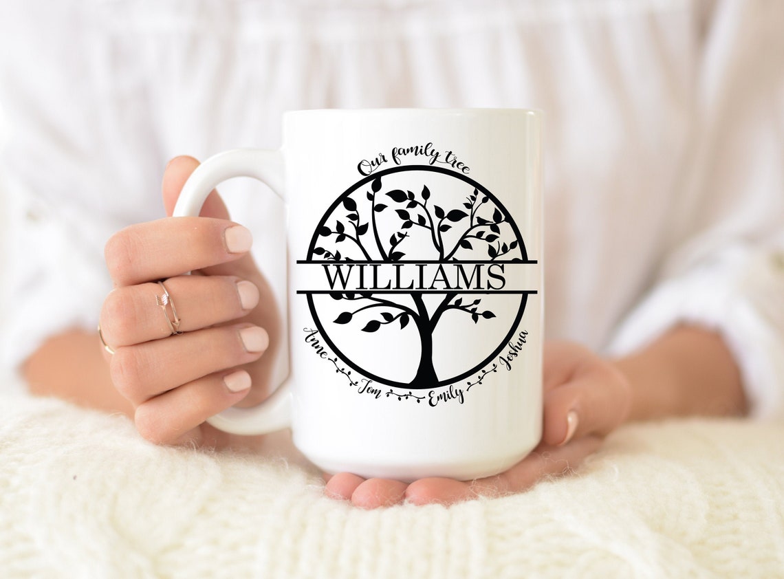 Tree of Life Mug Family Tree Coffee Cup Personalized Family | Etsy