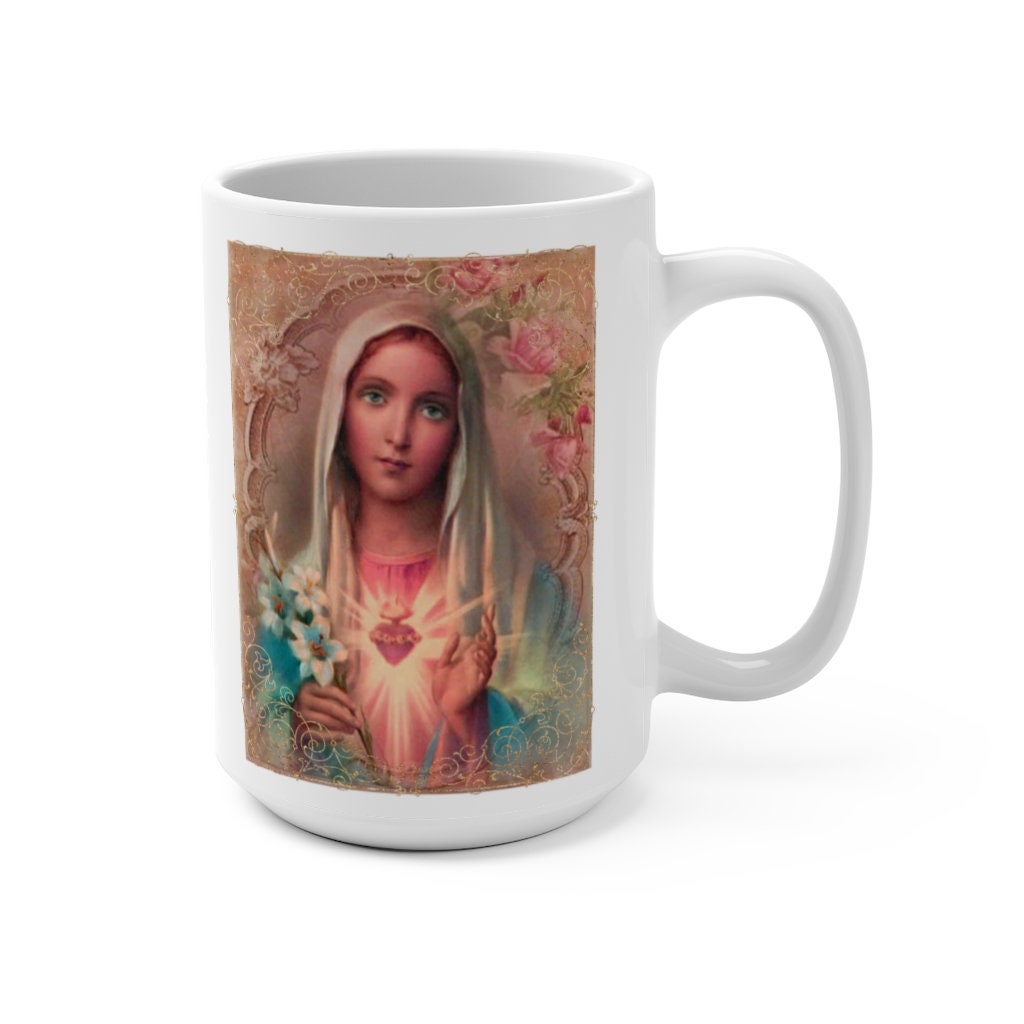 Retro Distressed Virgin Mary Mug Religious Gifts Catholic - Etsy