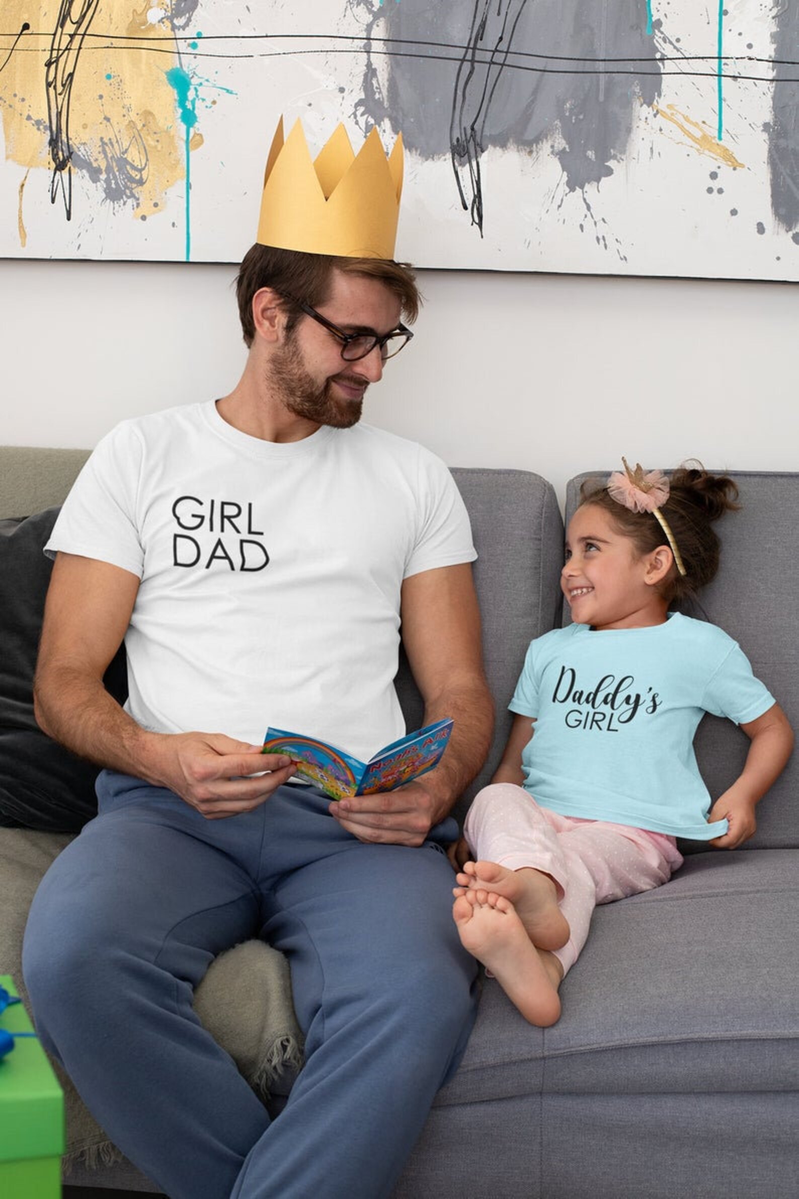 Daddys Girl T Shirt Fathers Day T Daddy Daughter Etsy