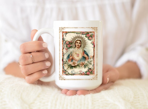 Virgin Mary Prayer Mug Catholic Gifts Christian Mugs Gift | Etsy