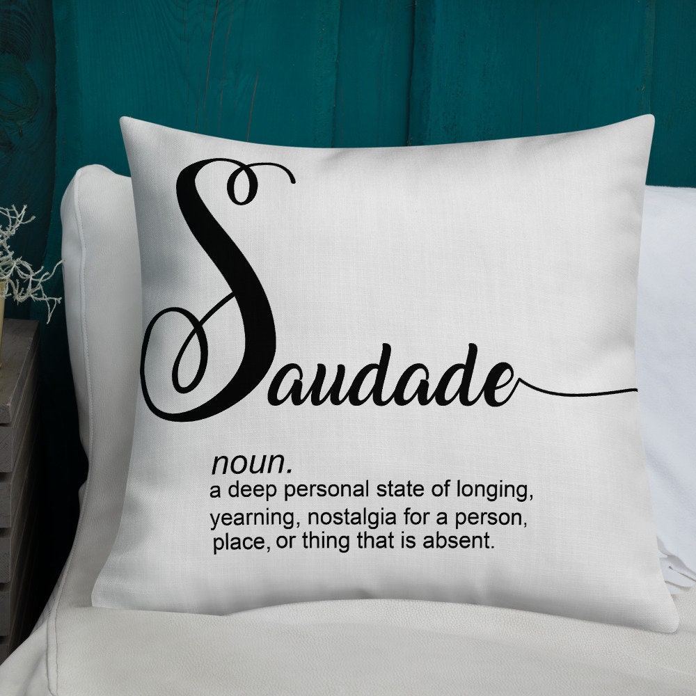 Portugal Saudade Pillow Portuguese Love Pillow Portugal | Etsy