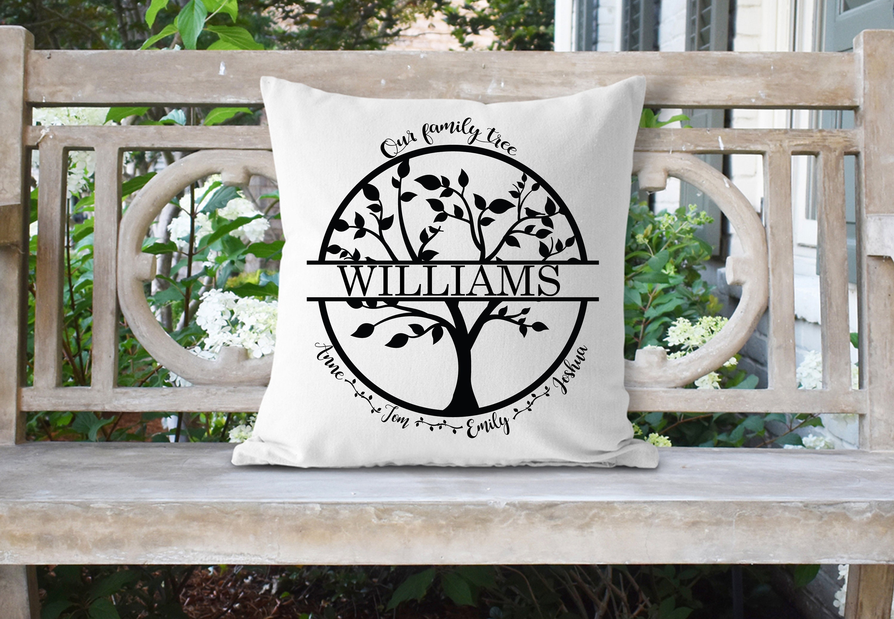 Tree of Life Pillow, Family Tree Pillow, Personalized Family Gift ...