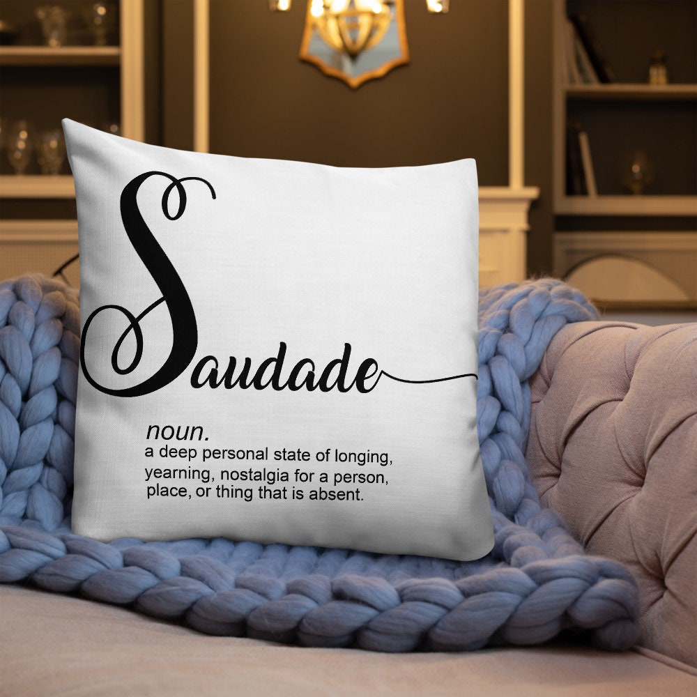 Portugal Saudade Pillow Portuguese Love Pillow Portugal | Etsy