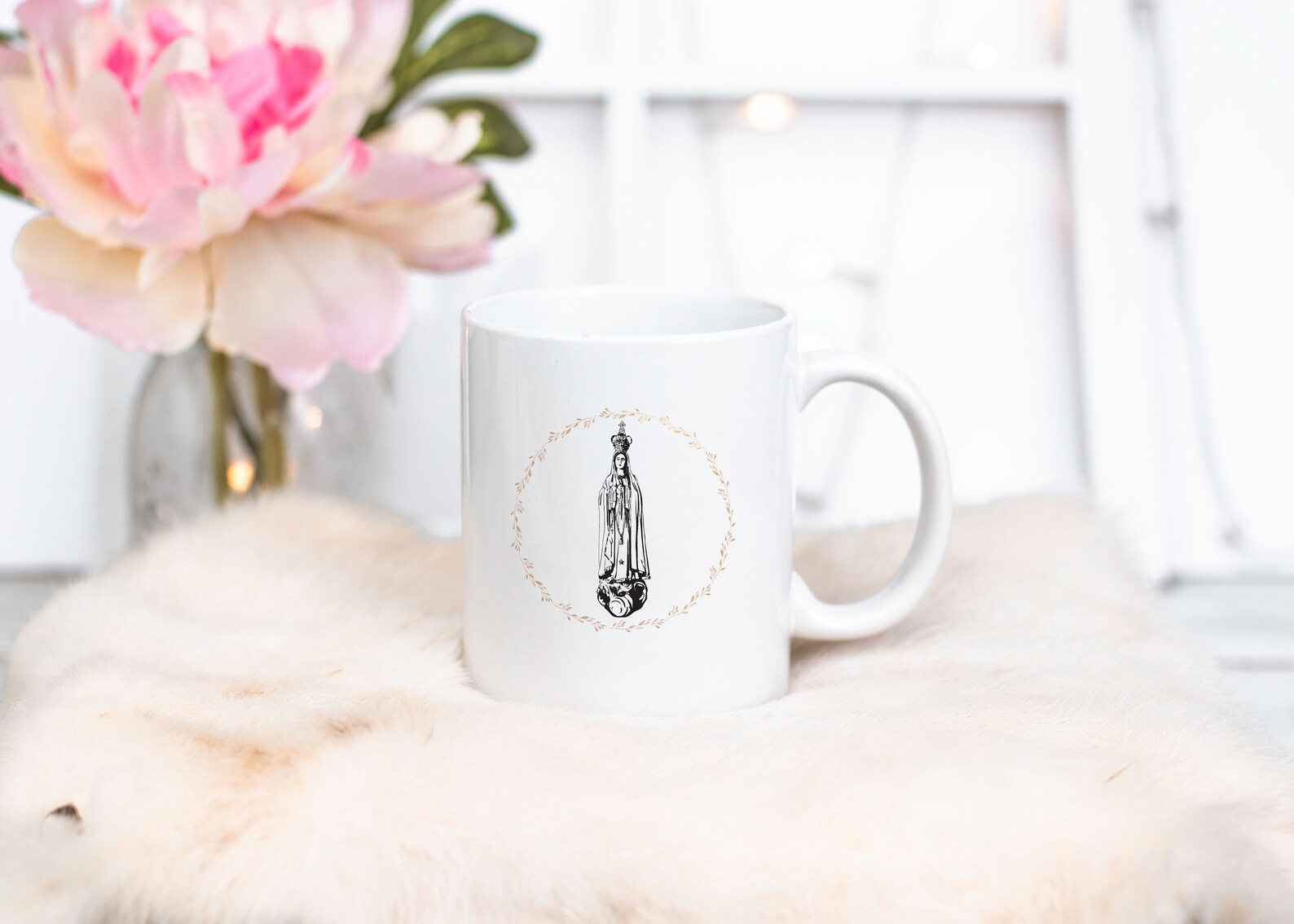 Our Lady of Fatima Mug, Religious Gift, Blessed Mary, Christian ...