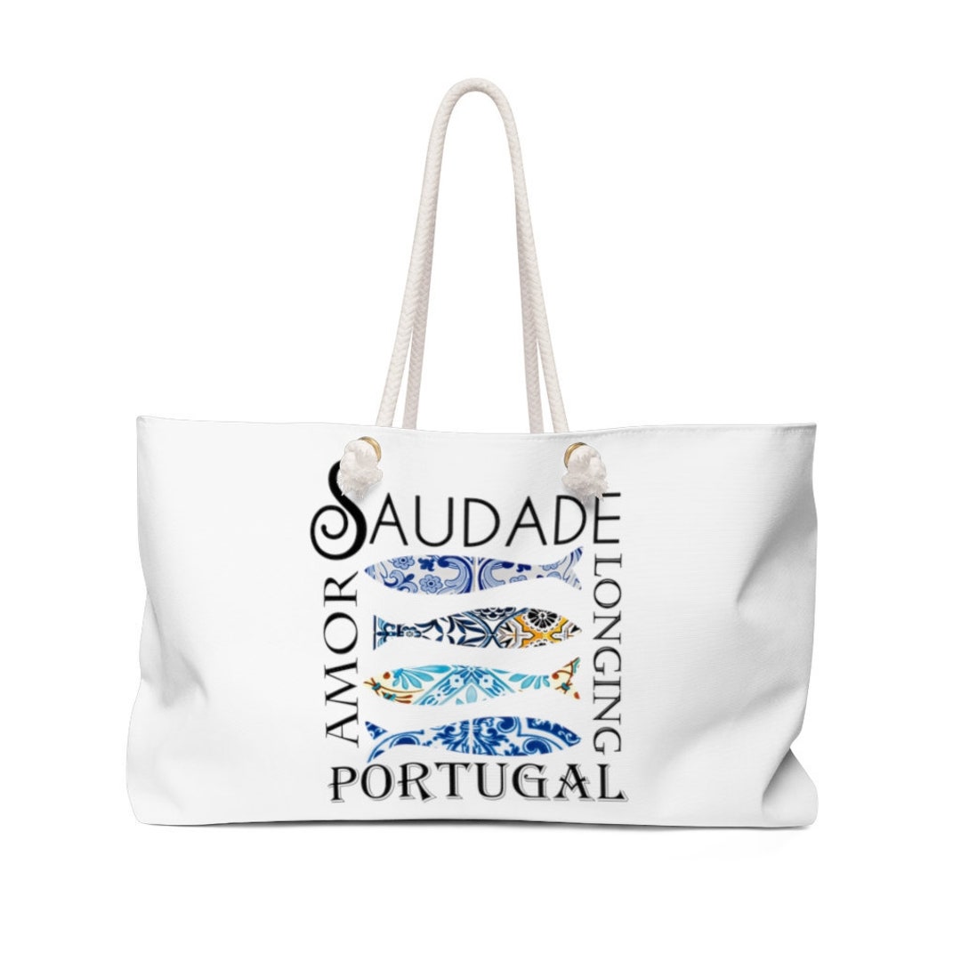 Portuguese Saudade Weekender Bag, Portugal Overnight Bag, Portuguese ...