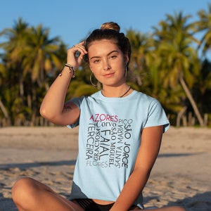 Azores Islands Tshirt, Acoreana Tshirt, Portuguese Tshirt, Portuguese ...