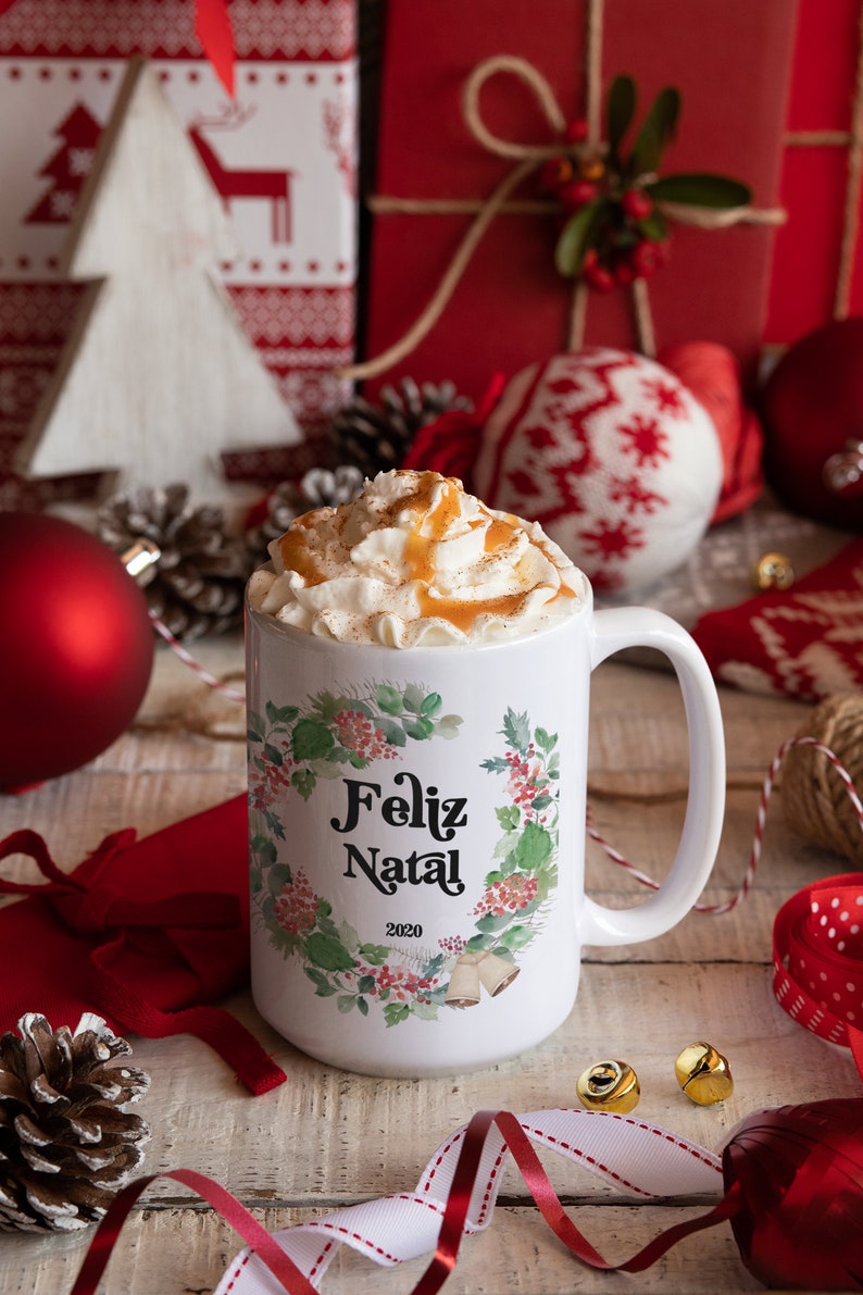 Feliz Natal Mug Portuguese Christmas Mug Spanish Mug - Etsy