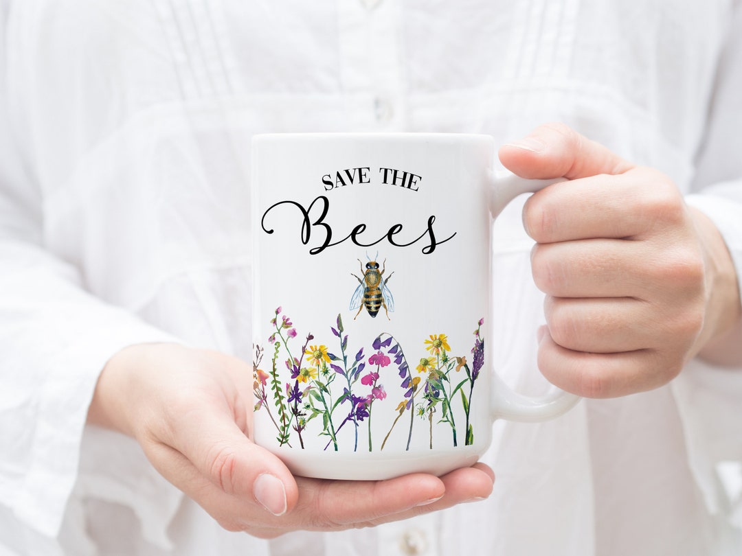 Save the Bees Mug, Honeybees Coffee Cup, Bee Gifts, Gift Ideas Mom ...