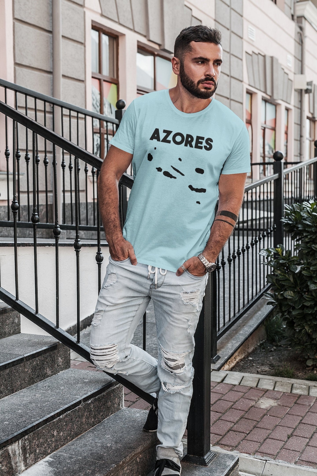 Portuguese Azores Island Tshirt, Portugal Map Tshirt, Acorean Tshirt ...