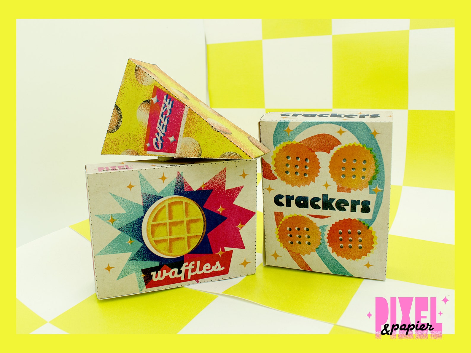Retro Snack Boxes Printable | Pretend Play Food Craft (PDF) - Etsy