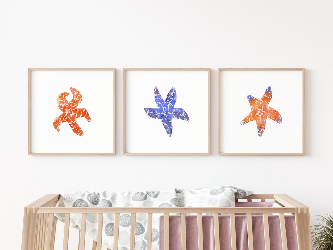 Watercolor Tide Pool Marine Life Clip Art Illustration Digital Download ...