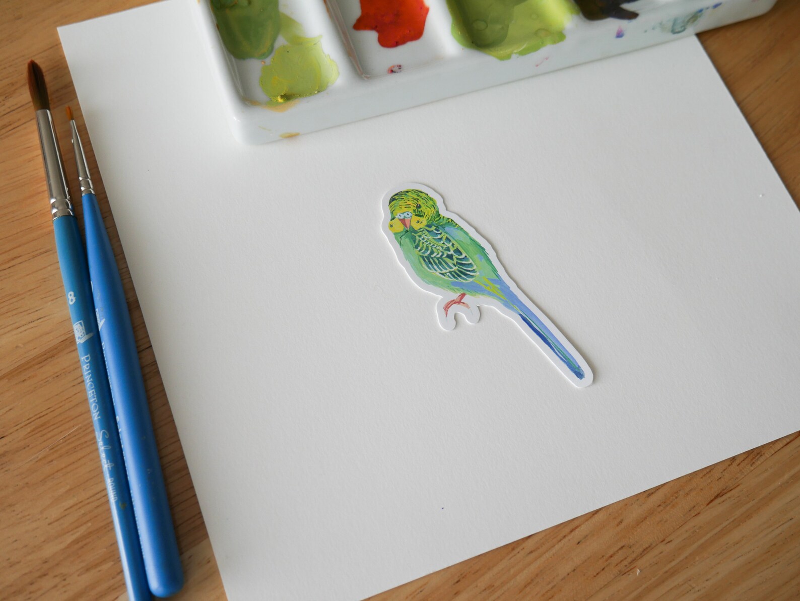 Parakeet Budgie Vinyl Matte Stickers 3x2 Weatherproof | Etsy