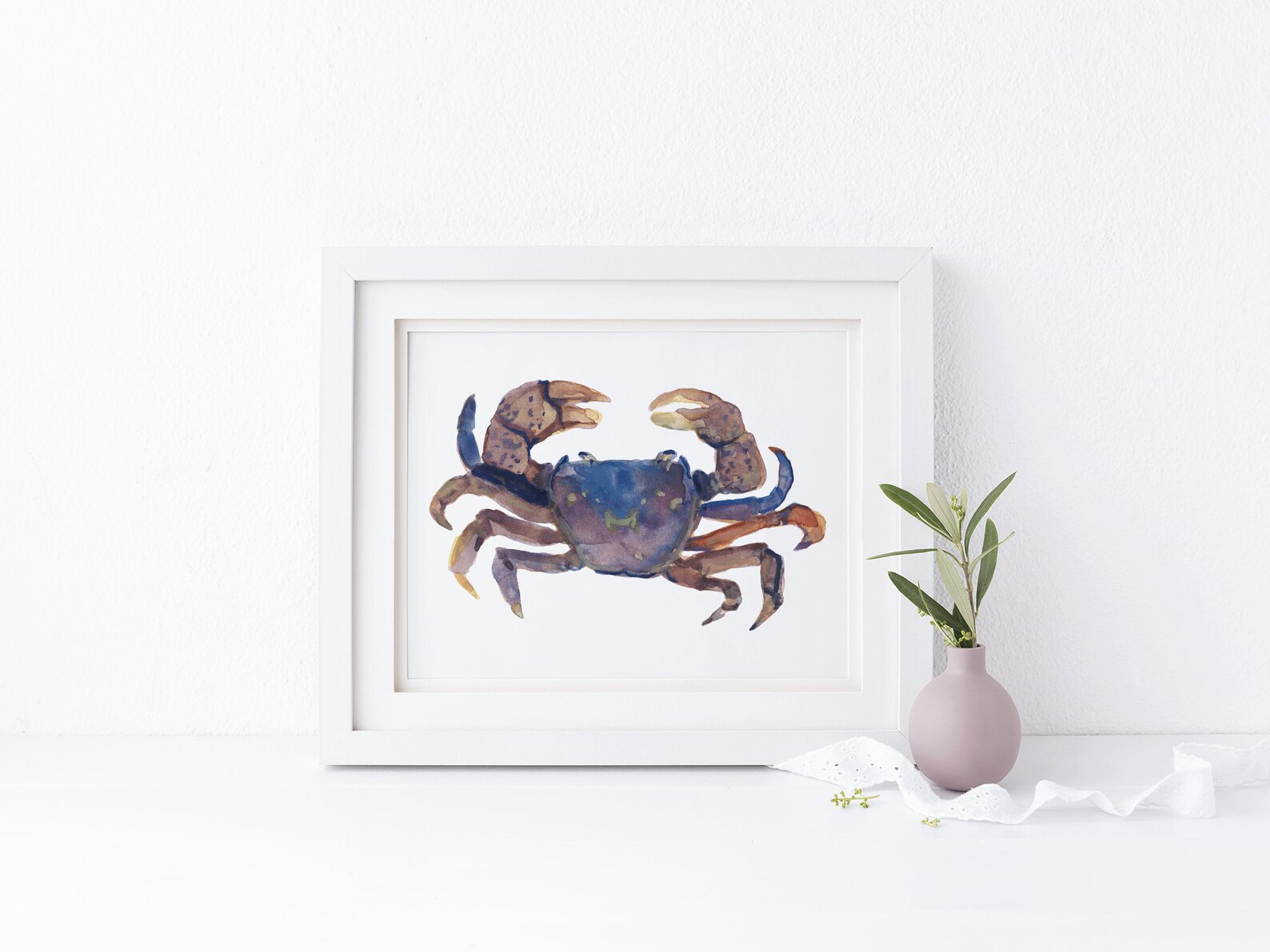 Watercolor Tide Pool Marine Life Clip Art Illustration - Digital ...