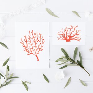 Watercolor Coral Clip Art - Transparent Background - Coral Wreath and ...