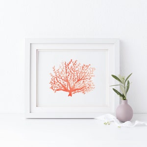 Watercolor Coral Clip Art - Transparent Background - Coral Wreath and ...