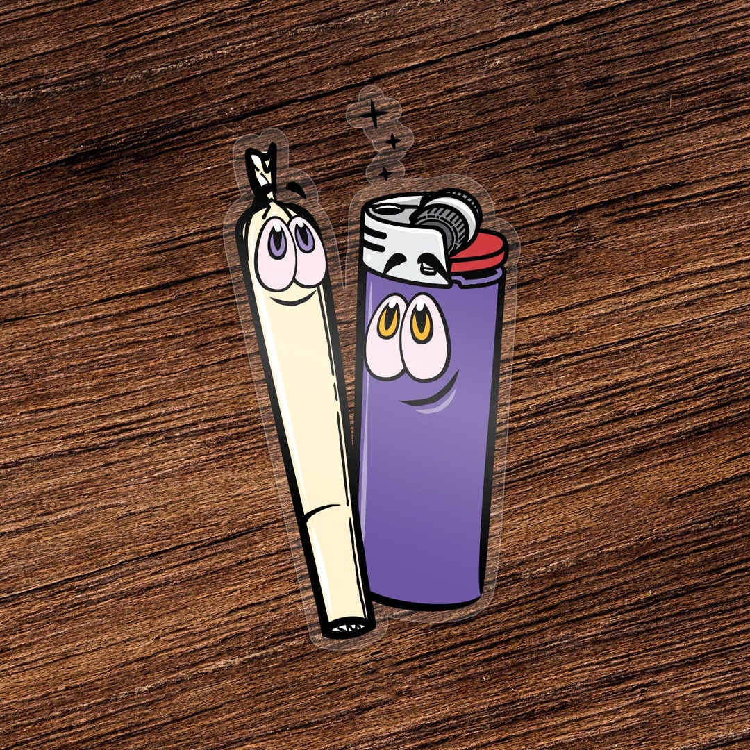 Smoking Buddies Sticker Cannabis Marijuana Weed Sticker Hippie Stoner ...