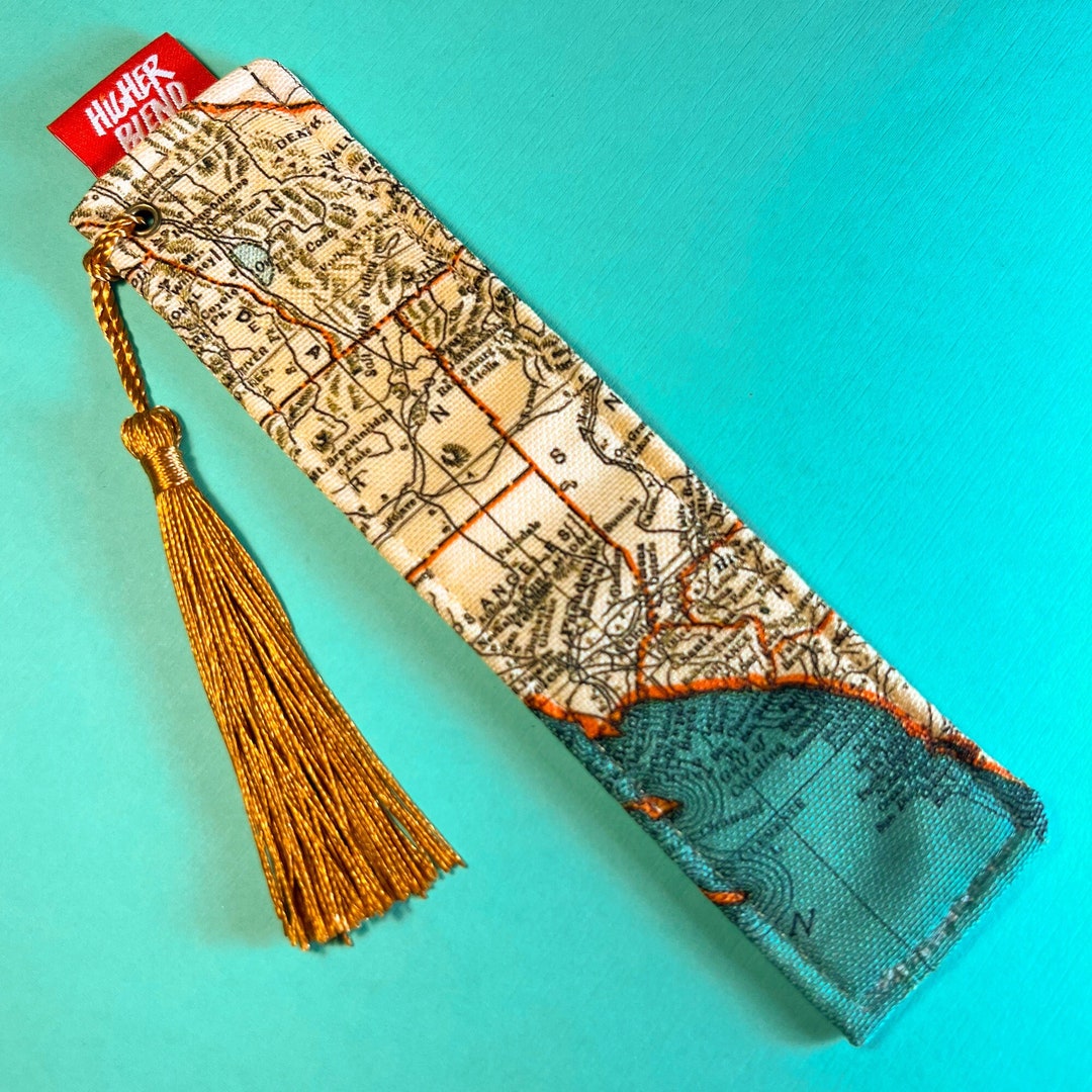 California Map Bookmark - [ Gift for Book Nerds, Book Accessories, Map ...