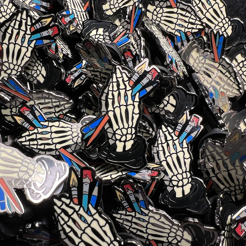 ARTIST HANDS PIN Artist Praying Hands Enamel Lapel Pin - Etsy