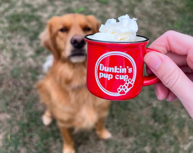 Reusable Pup Cup | Custom Puppuccino Mug | Dog Mom Gift | 2oz ...
