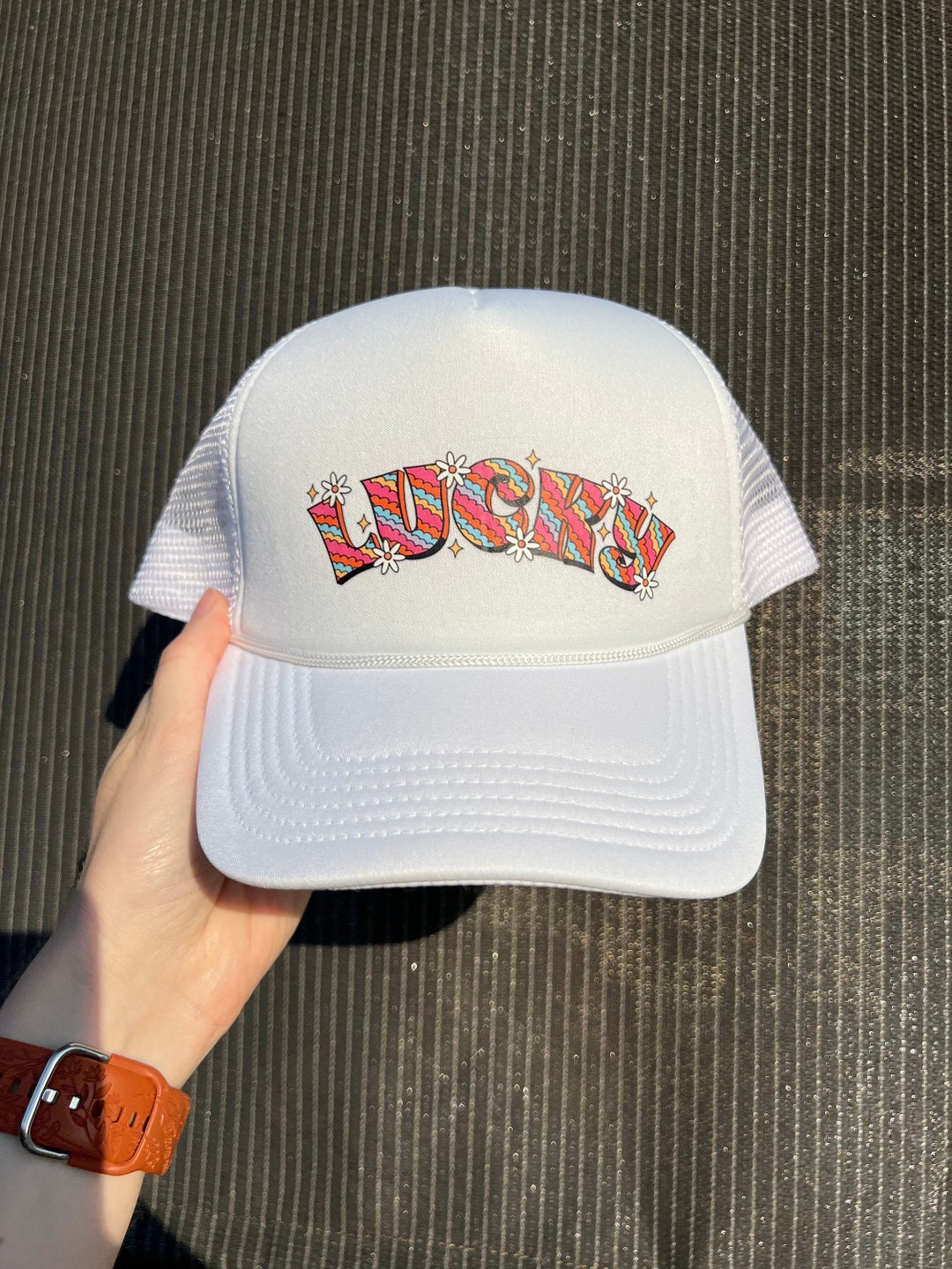 Lucky Trucker Hat Trendy Trucker Hat Lucky Girl Syndrome - Etsy