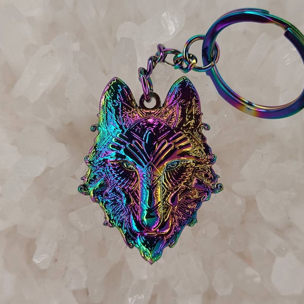 Sacred Geometry Metal Keychain - Etsy