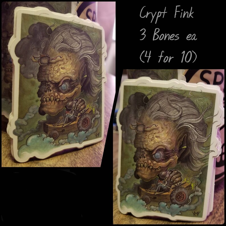 Stickers Craft Supplies & Tools Crypt Fink Sticker packs by ...