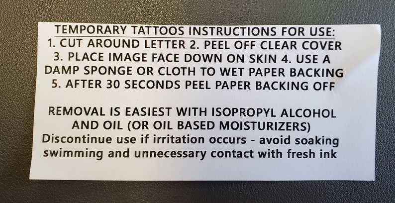 Temp Tats (temporary Knuckle Tattoos) - Etsy