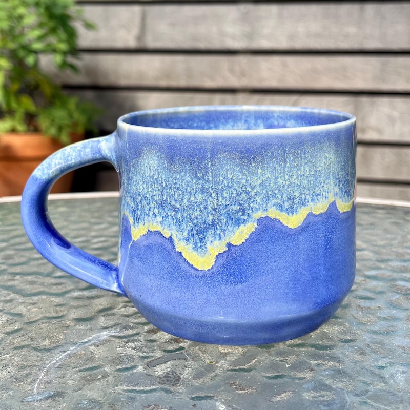 Blue Mugs - Etsy