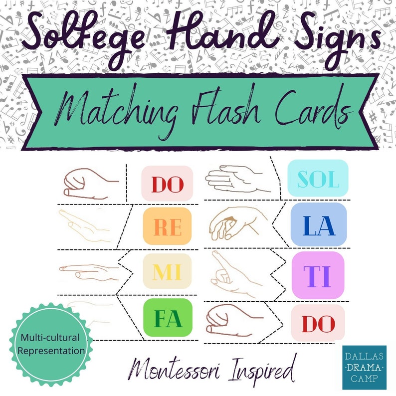 Homeschool Printable Music Activity Cards Solfege / Kodaly Hand Signs ...