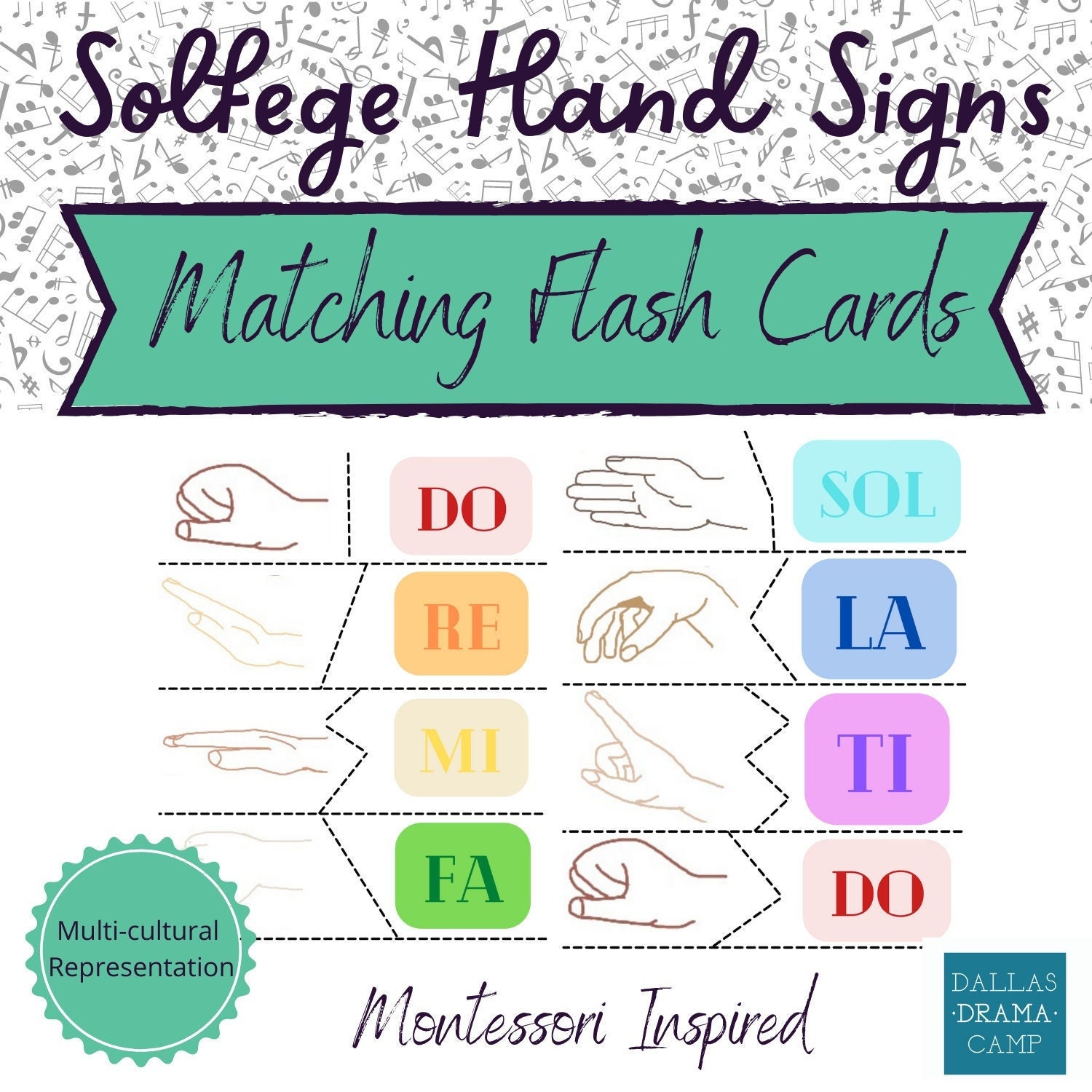 Homeschool Printable Music Activity Cards Solfege / Kodaly Hand Signs ...