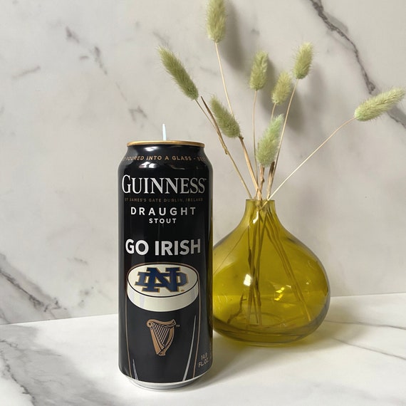 Beer Can Candle: Guinness Draught Stout Notre Dame Fighting | Etsy
