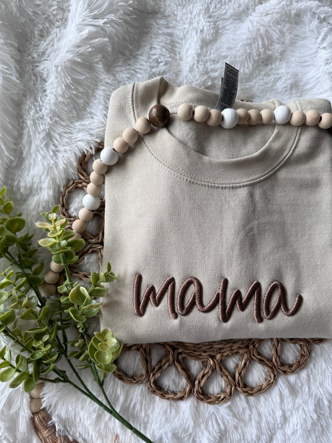 Embroidered Mama Sweatshirt 3D Puff Embroidery 3D Mama Embroidery ...